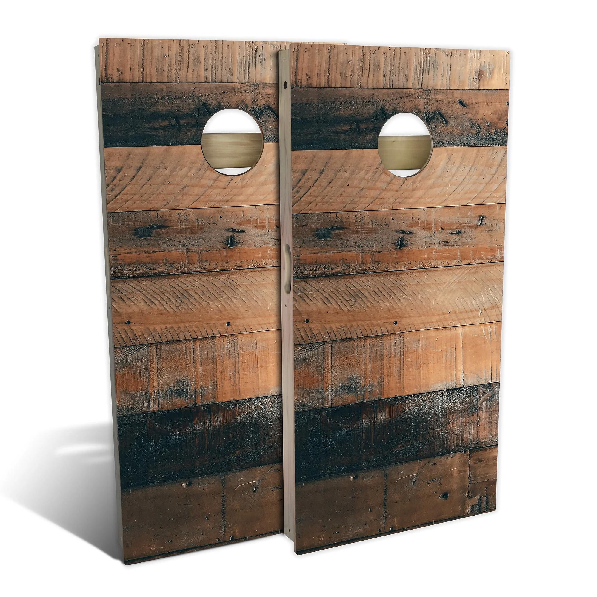 Skip's Garage Reclaimed Pallet Solid Wood Cornhole Board Set - Walmart.com