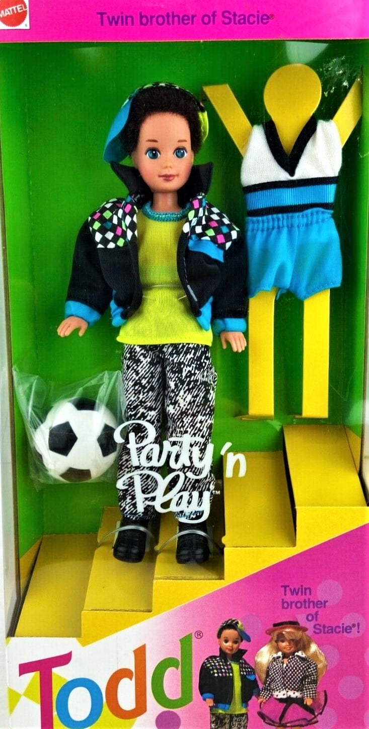 Barbie Party 'n Play Todd Doll Twin Brother of Stacie 1992 Mattel 7903 ...
