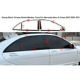 Glossy Black Chrome Delete Window Trims For Mercedes Benz S-Class W221 ...