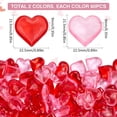 120Pcs 2 Colors Resin Beads No Hole Heart Mixed Color 21.5x22.5x9mm ...