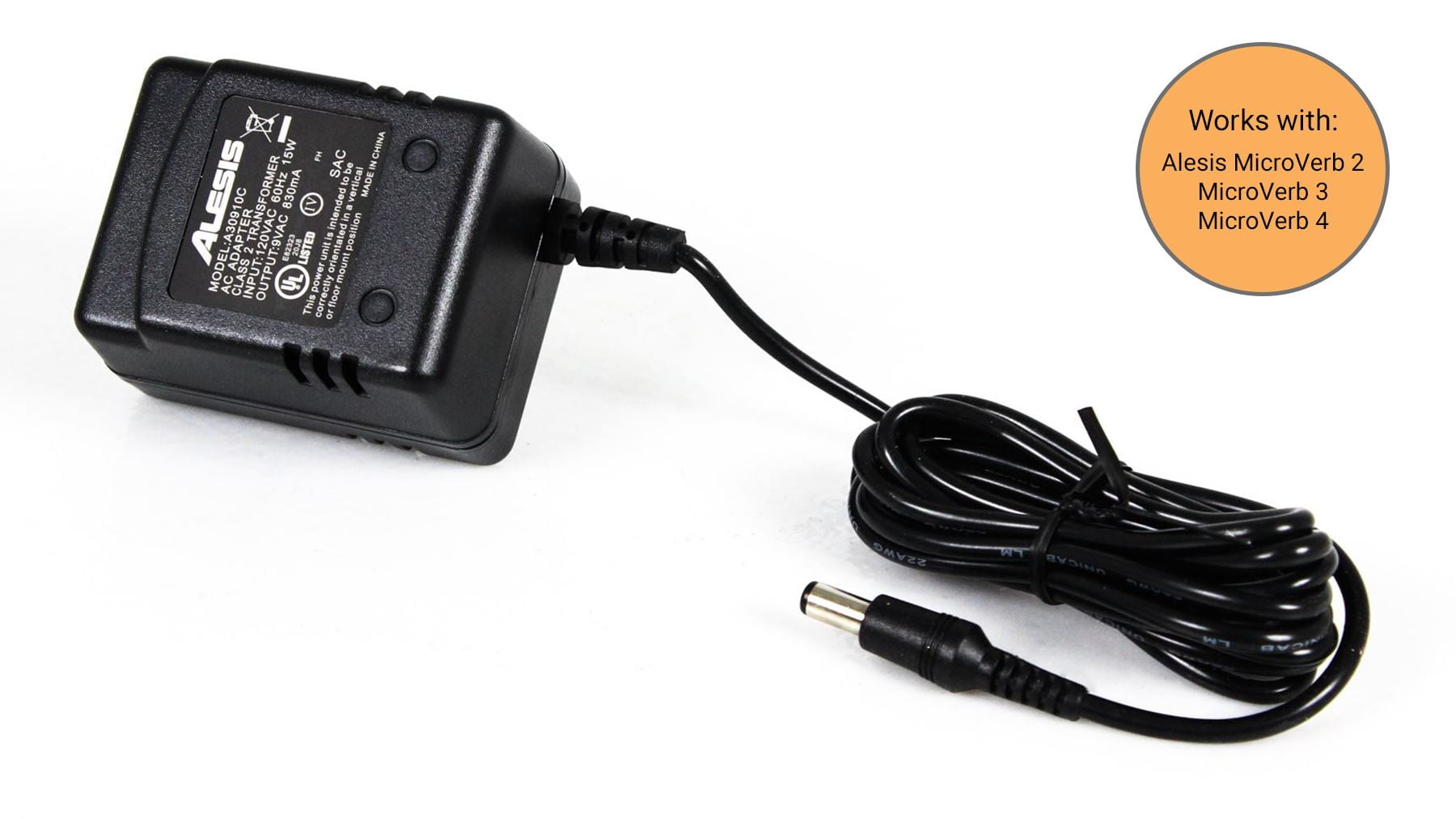 Power Adapter for Alesis MicroVerb 2 / MicroVerb 3 / MicroVerb 4 ...