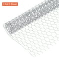 TIFOR 39"x14" Chicken Wire Net Hexagonal Mesh Galvanized Iron, Silver ...