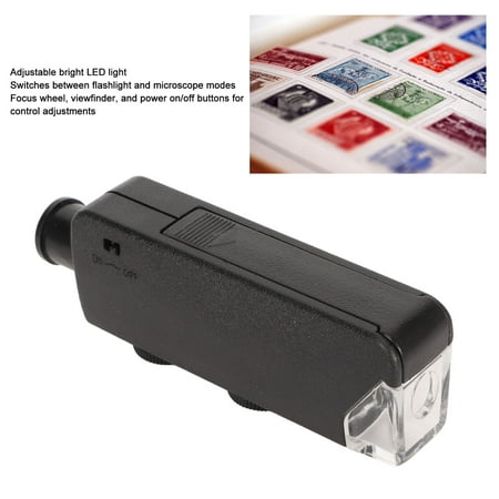 LED Lighted Microscope, Versatile 60x-100x Mini Microscope Lightweight ...