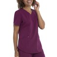 Scrubstar Women's Antimicrobial Premium Ultimate Mock Wrap Scrub Top ...