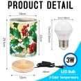 89Bloom Holly Table Lamp LED 3-Color Pressed Bedside, Holly Shade Lamp ...