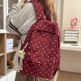 Btidfty Cute Polka Dot Laptop Backpack Large Capacity Travel Backpack ...