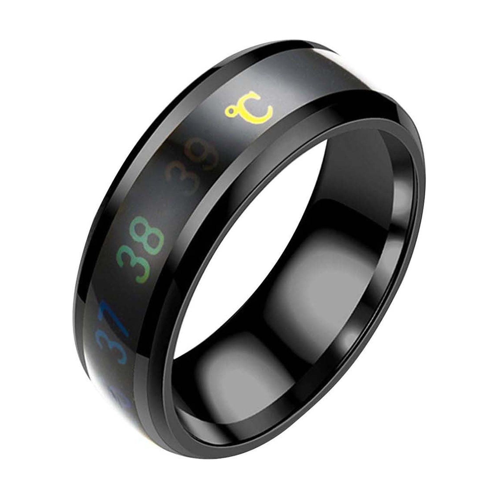 Temperature Monitor Rings Digital Thermometer Sensor, Body Smart Rings ...