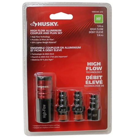 Tru-Flate 13903 0.25 in. High Flow Coupler & Plug Set | Walmart Canada