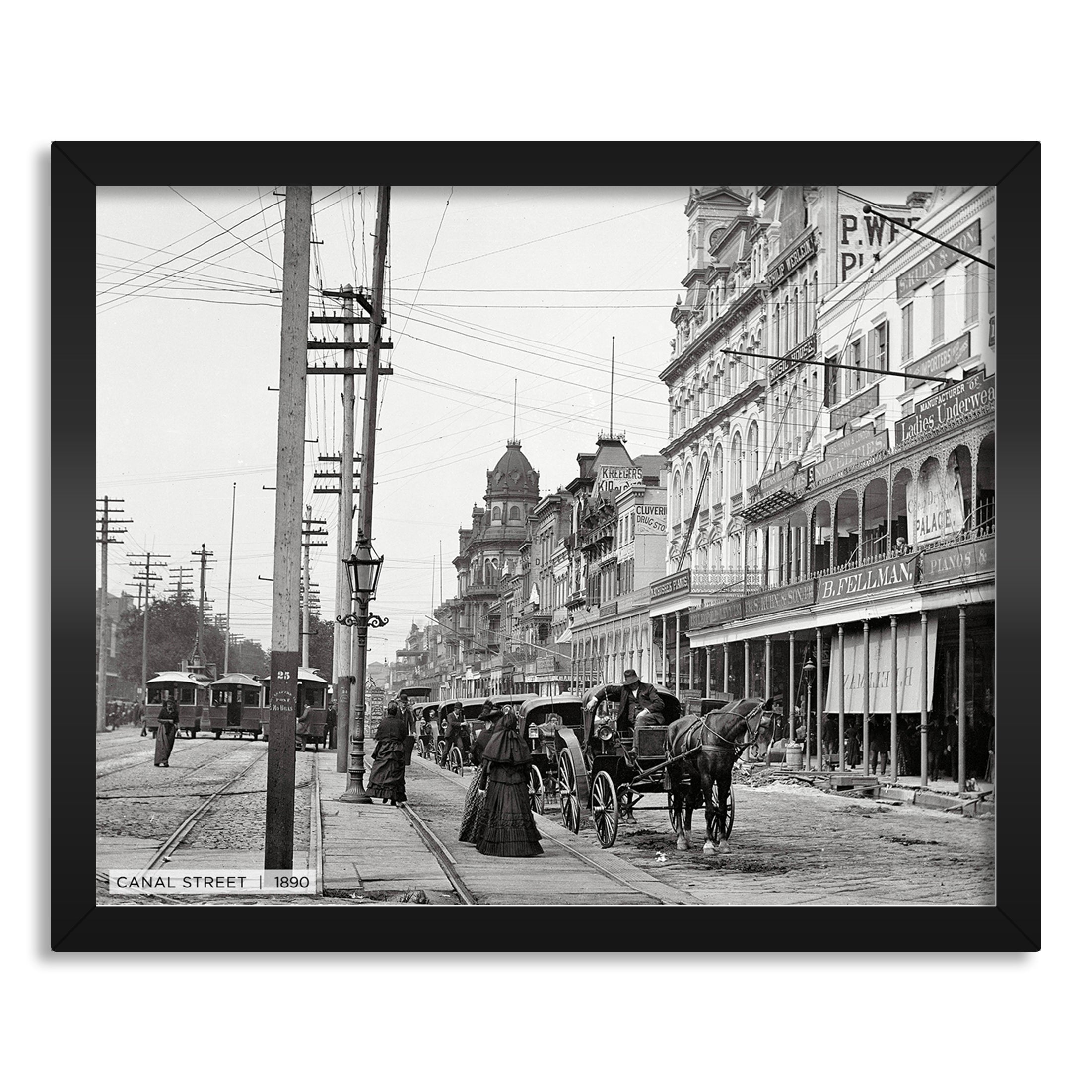 Second Story Collection, New Orleans 16x20 Straight Fit Framed Canvas ...