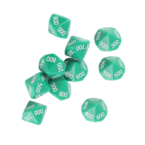 Dados caras, 10 piezas Dados de 10 caras Dados educativos caras Dados ...