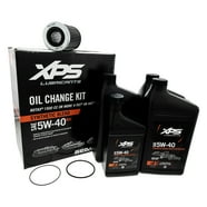Ski-Doo 779260 Can-Am BRP 5W-40 SAE XPS Synthetic Blend Oil Change Kit ...