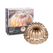 Baker's Secret Cast Aluminum Nonstick Bundt Cake Pans, 2 Layers Coating ...