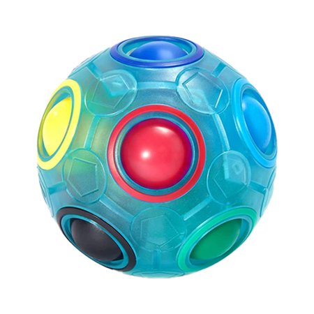 Magic Rainbow Puzzle Ball, Fidget Ball Puzzle Game Fun Stress Reliever ...
