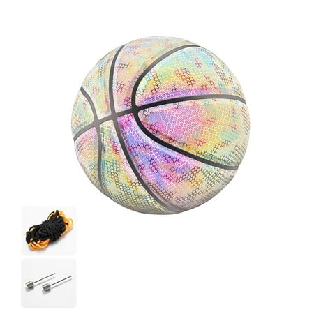 Light Up Basketball Ball Battery-Free Rainbow PU Glow in The Dark ...