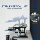"VIVO Dual Stand-Up Desk Riser, 36"" Adjustable Height, Black ...