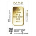 PAMP Suisse 50g Gold Bar, Lady Fortuna Veriscan, .9999 Fine (In Assay ...