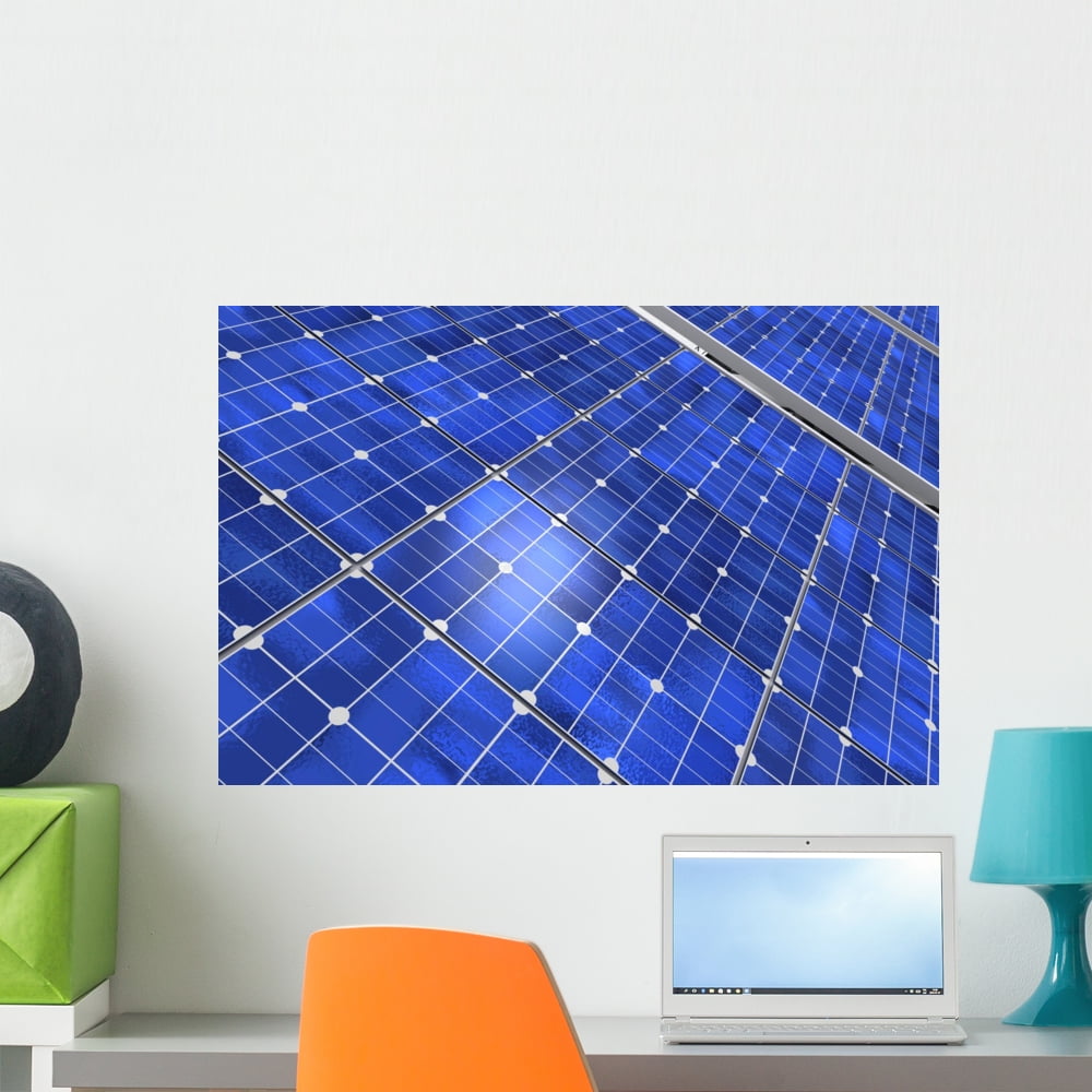 Solar Panel 2 Wall Mural Decal by Wallmonkeys Vinyl Peel and Stick ...