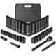 Eastvolt Mechanic Tool Kit, Drive Socket Set, 46 Pieces, with 72 Teeth ...
