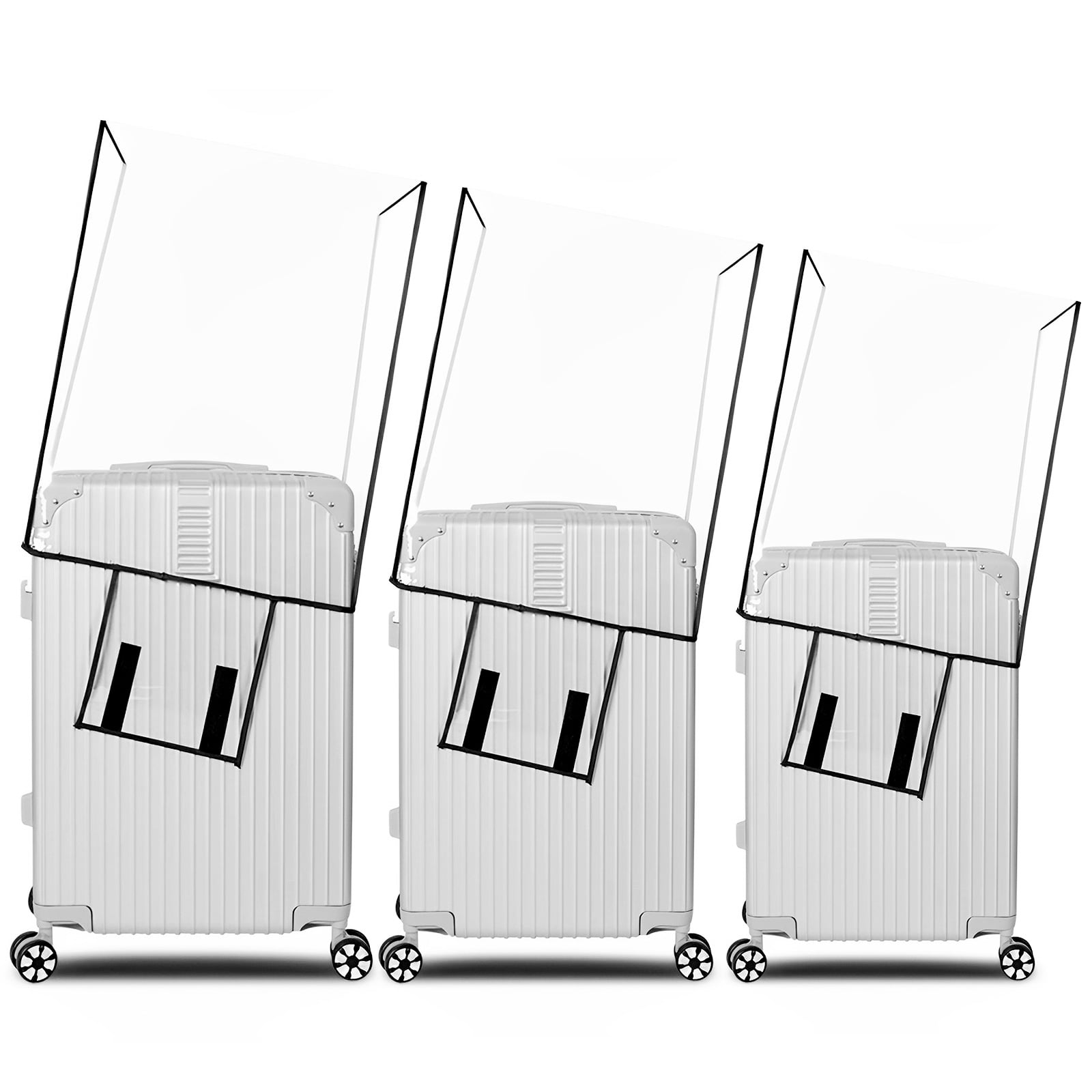 Newsoul Luggage Protector,3PCS PVC Waterproof Suitcase Cover Protectors ...