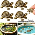 ACDANC 4 Pcs Mini Copper Bath Disk Ornaments Brass Bird Bath ...