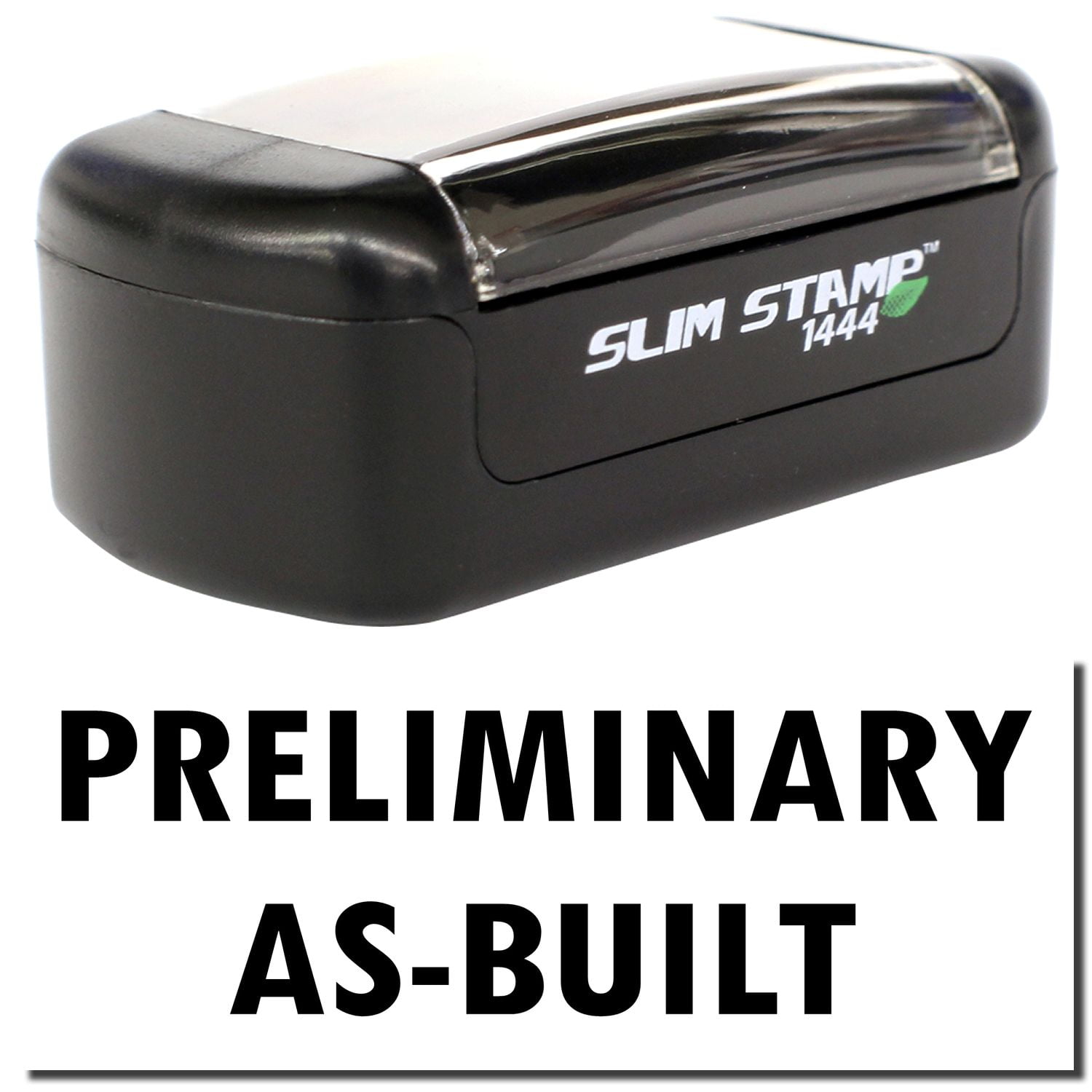Slim Pre-Inked Preliminary As Built Stamp, Slim 1444, Ultra Slim Design ...
