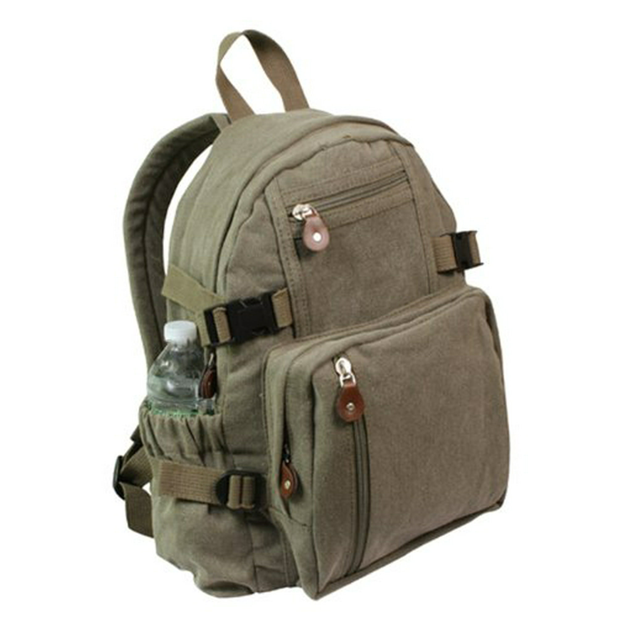 Click here for Rothco Vintage Canvas Mini Backpack - Olive Drab prices