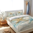 4 Piece Duvet Cover Set Cal king, Watercolor Ocean Colorful Starfish ...