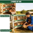 10 Compartment Chicken Nesting Box - Heavy Duty Metal Coop with Roll ...