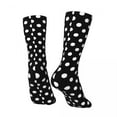 Black White Polka Dot Stockings Women Men Classic Spots Socks ...