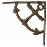 Nautical Shelf Bracket - Ship Anchor - Rust Brown Cast Iron - 7.75 ...