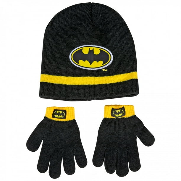 DC Comics Batman Bat Symbol Hat and Mitten Set - Walmart.com
