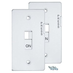 E-Lock Switch Guard Light Switch Cover, Twin Pack, White - Walmart.com