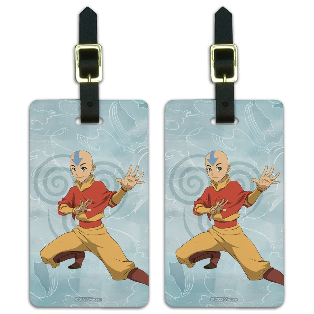 Avatar the Last Airbender Aang Luggage ID Tags Carry-On Cards - Set of ...