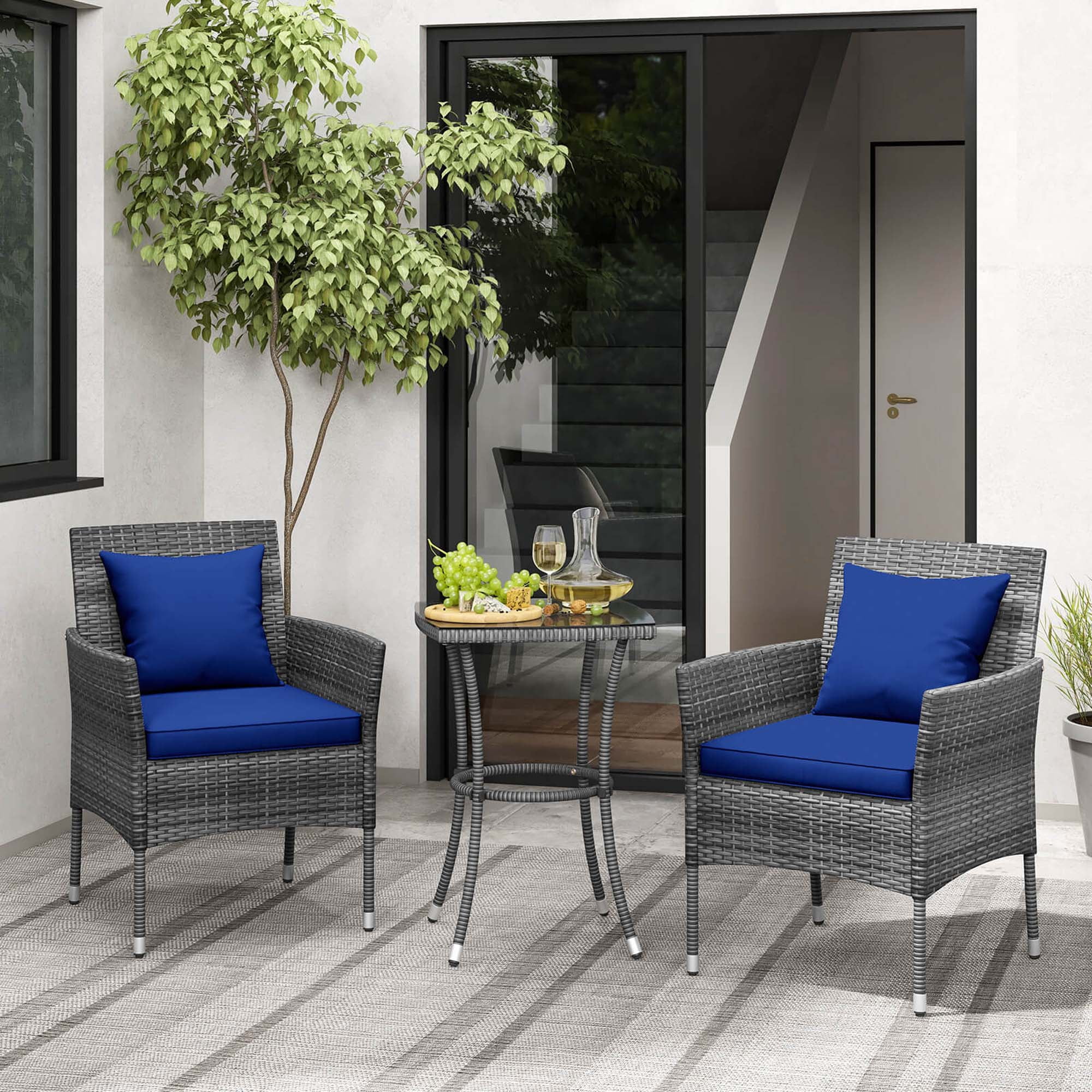 Click here for Costway 3 Pcs Patio Furniture Set Witn Cushioned P... prices