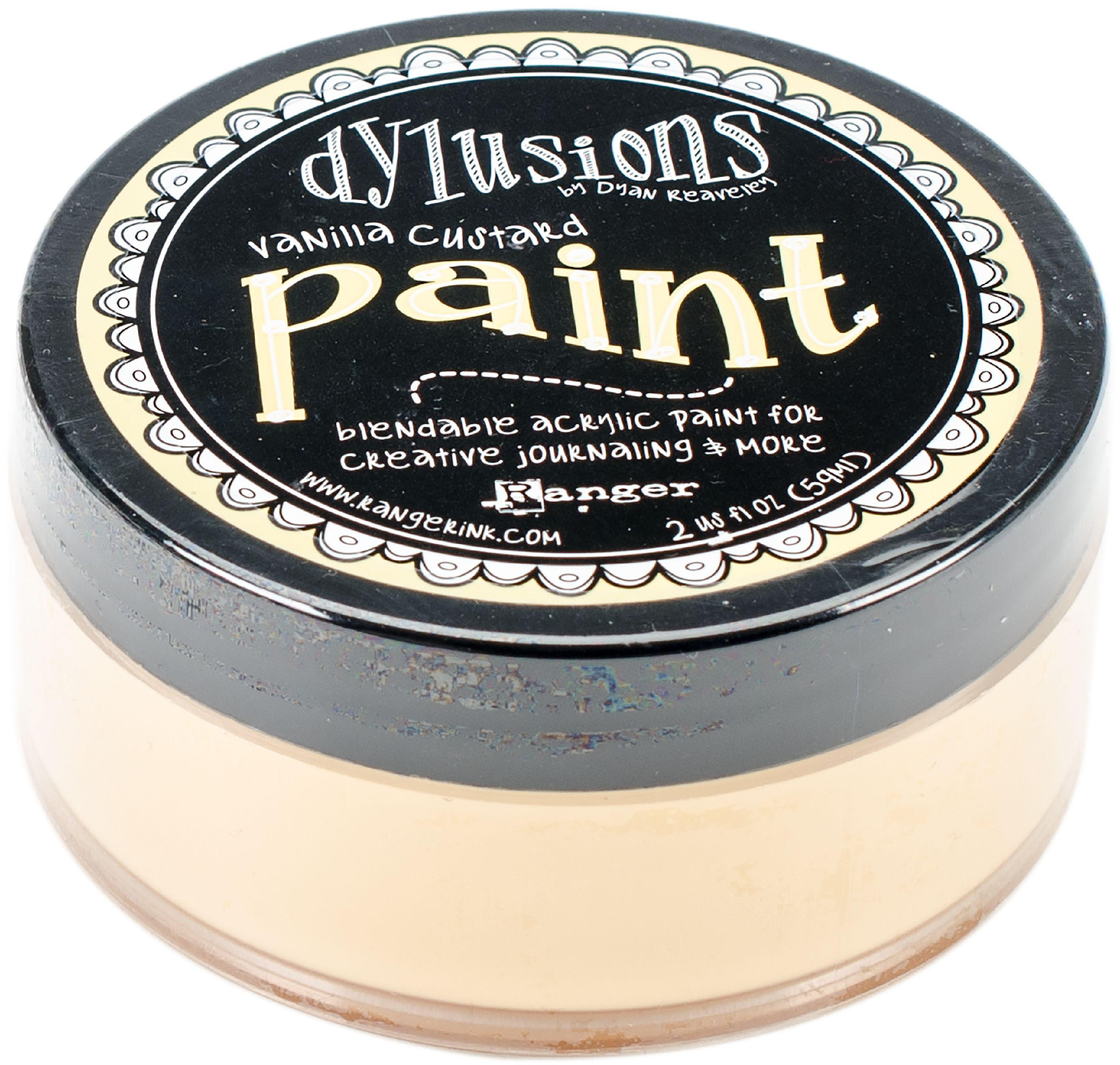 Dylusions By Dyan Reaveley Blendable Acrylic Paint 2oz-Vanilla Custard ...