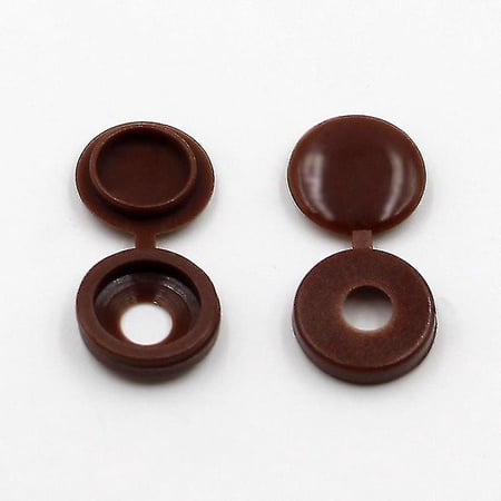 100 Pcs Hinged Screw Cover Caps Fold Screw Snap Covers Plastic Screw ...