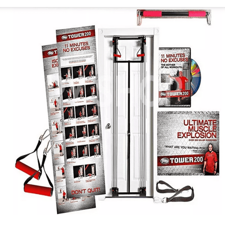 Body by Jake Tower 200 Door Gym Total Home Gym Multi Function Exercise ...