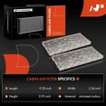 A-Premium Cabin Air Filter with Activated Carbon Compatible with Chevy ...