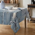 Blue White Bird Tree Square Tablecloth 54x54 Inch Oil Painting ...