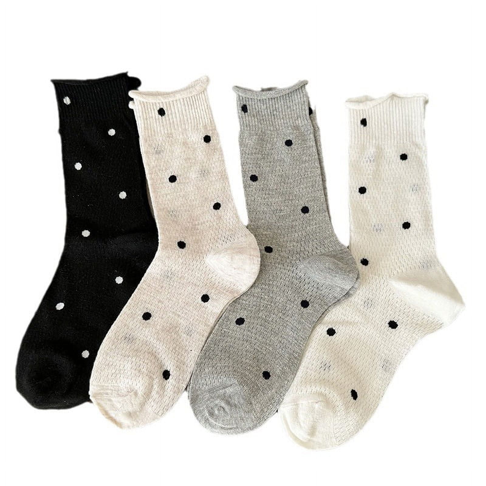 Click here for Nvzi-C 4 Pairs Of Womens Cotton Crew Socks  Thin S... prices