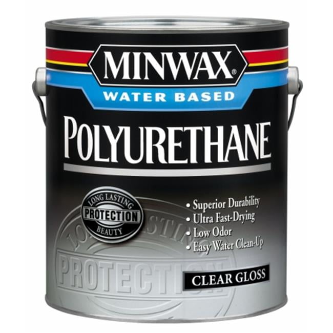 Minwax 1 Gallon Gloss Minwax Water Based Polyurethane - Pack of 2 ...