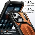 Dteck Magnetic Case with Tempered Glass Screen Protector for iPhone 17 ...