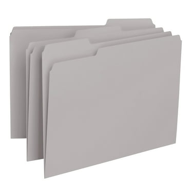 Universal File Folders, 1/3 Cut First Position, One-Ply Top Tab, Letter ...