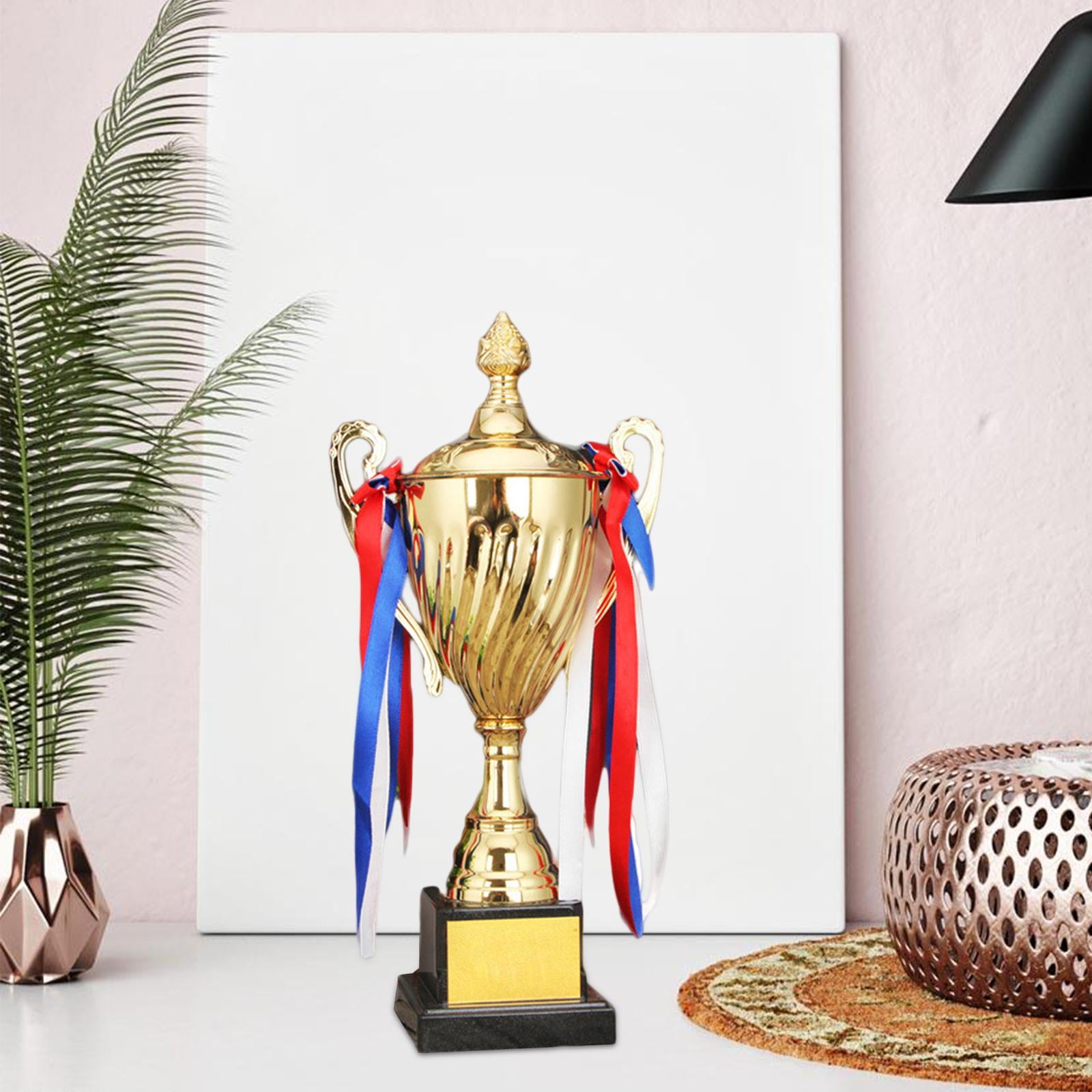 Award Trophy with Ribbon Decor Winning Trophies Kids Small Trophies ...