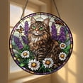 Animal Pet Stained Glass Suncatcher, Decorative Window Hanging Art with ...