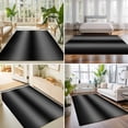 Black Grey Ombre Rectangle Rug 2.7'x5' Modern Gradient Solid Color ...