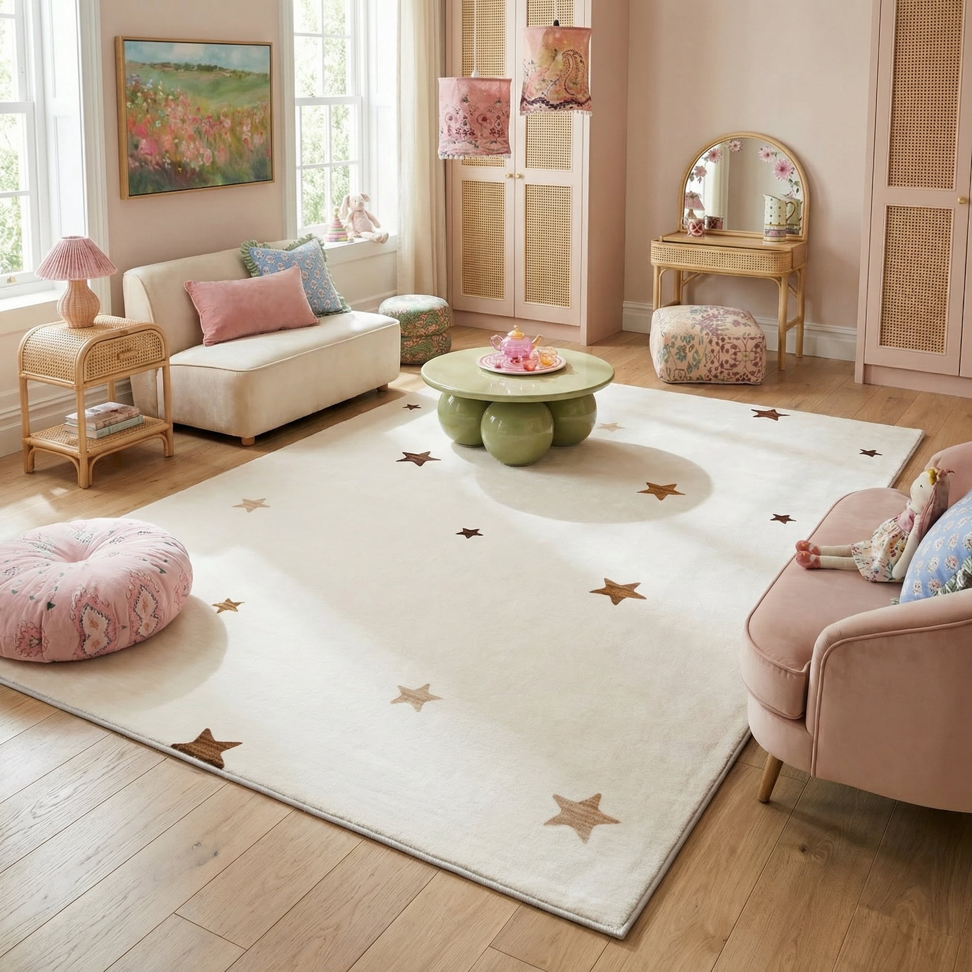 Click here for Rug Branch Kids Stars Playmat Indoor Area Rug 311... prices