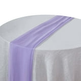Efavormart 5PCS 22" x 72" Lavender Premium Chiffon Table Runner For ...