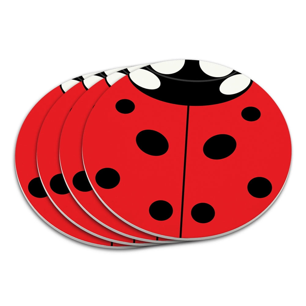 Lady Bug Ladybug Insect Coaster Set - Walmart.com