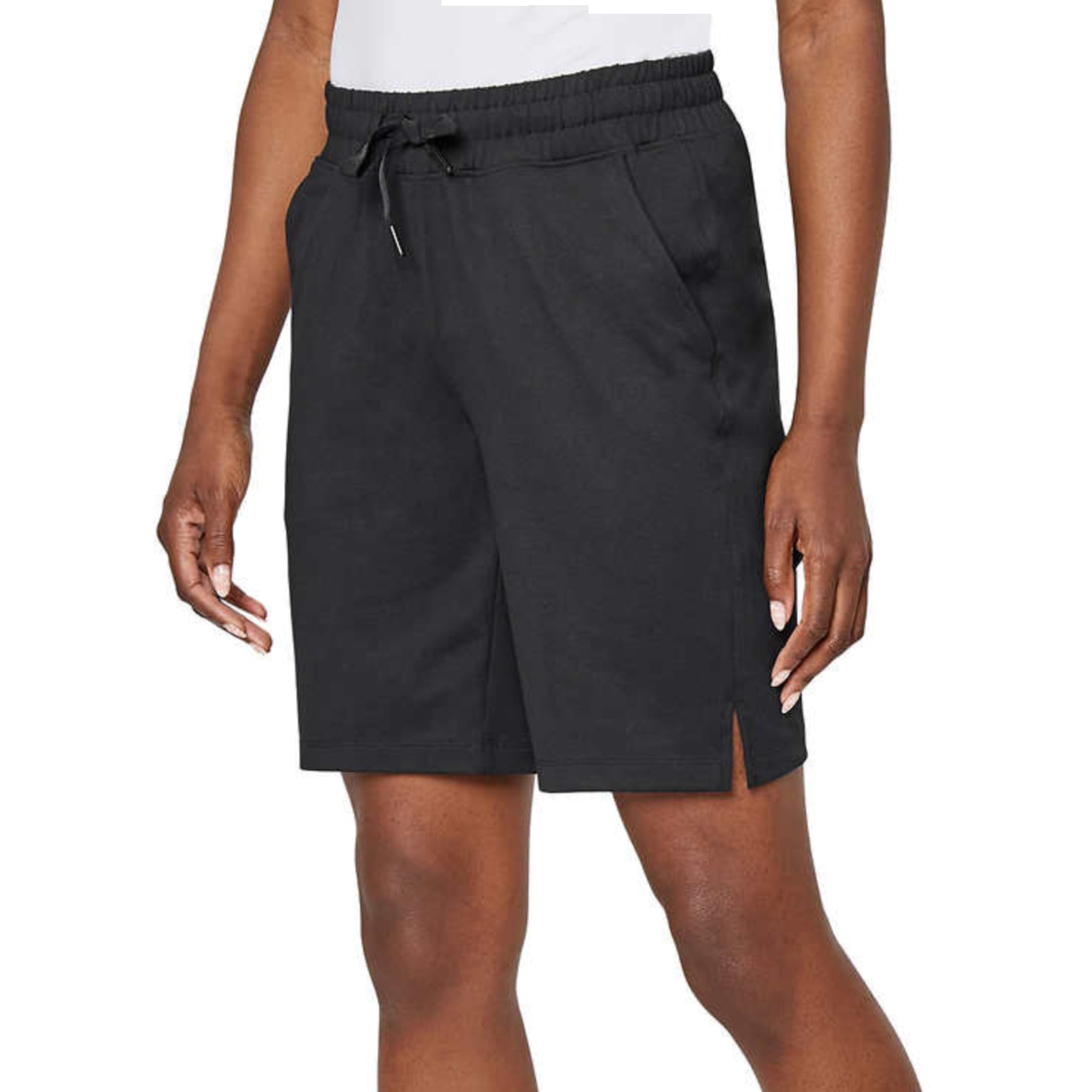 Mondetta Women's Active Performance Elastic Waist Soft Casual Bermuda ...